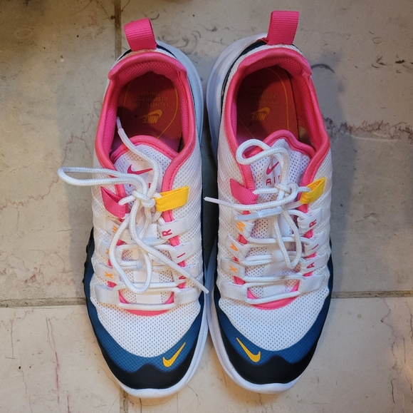 Nike | Shoes | Nike Air Max Axis White Navy Pink Running Shoes | Poshmark